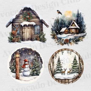Christmas Clipart Bundle, Snowman Clipart, Holiday Clipart Bundle ...