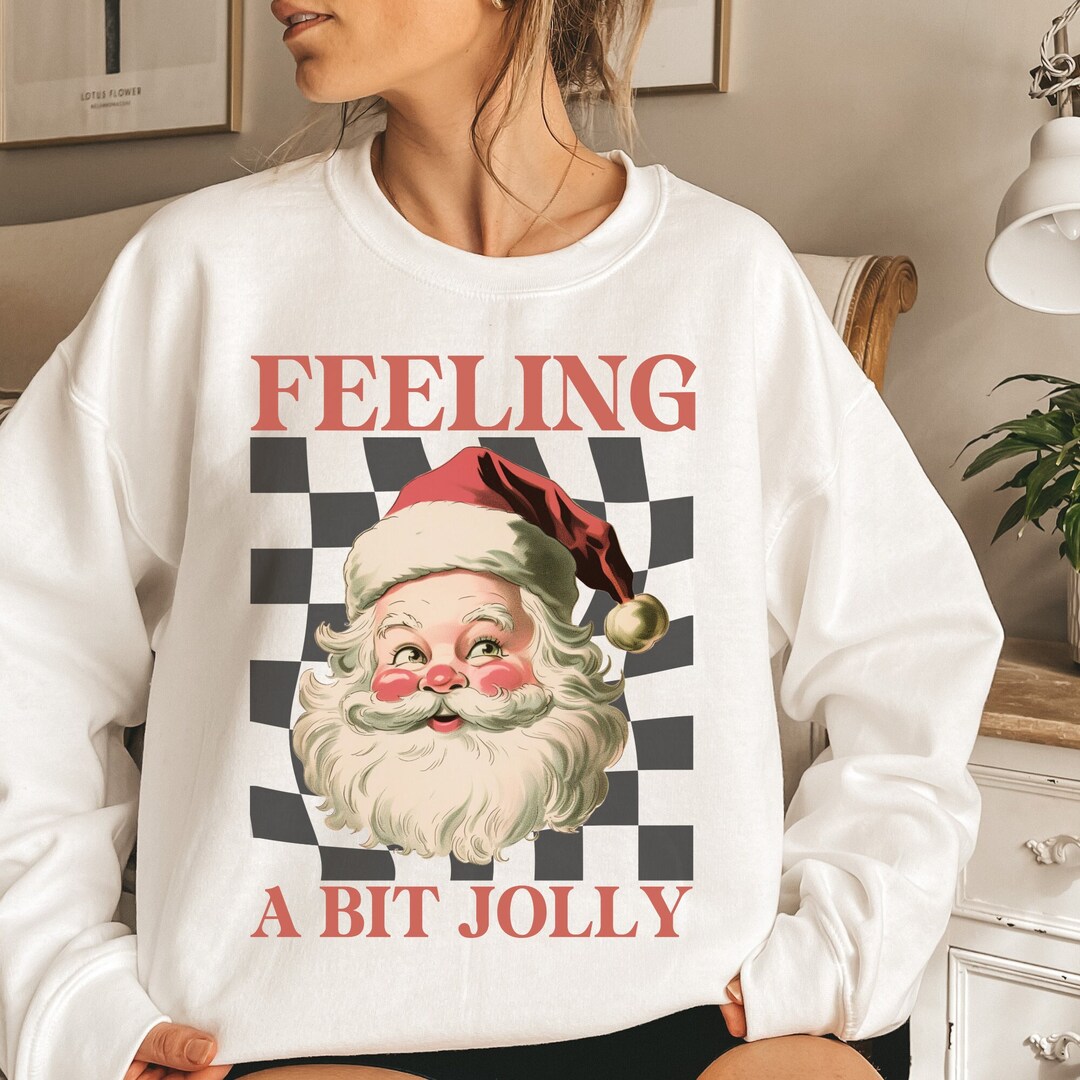 Checkered Santa PNG Funny Christmas PNG Design, Funny Santa Shirt PNG, Retro Santa Png, Retro ...