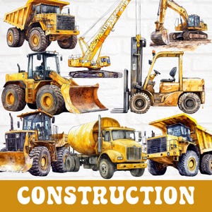 Construction Vehicle Clipart, Dump Truck Clipart, Forklift Clipart ...