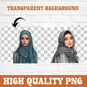 Muslim Girl Clipart Bundle, Hijab Girl, Hijab Clipart, Fashion Girl ...