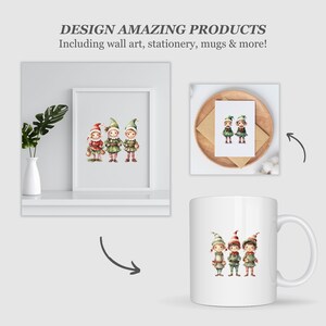 15+ Elf Christmas Clipart Bundle, Christmas Clipart, Holiday Elf ...