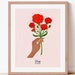 Ohio State Flower | Red Carnation Flower | Ohio Print | Ohio Gifts ...