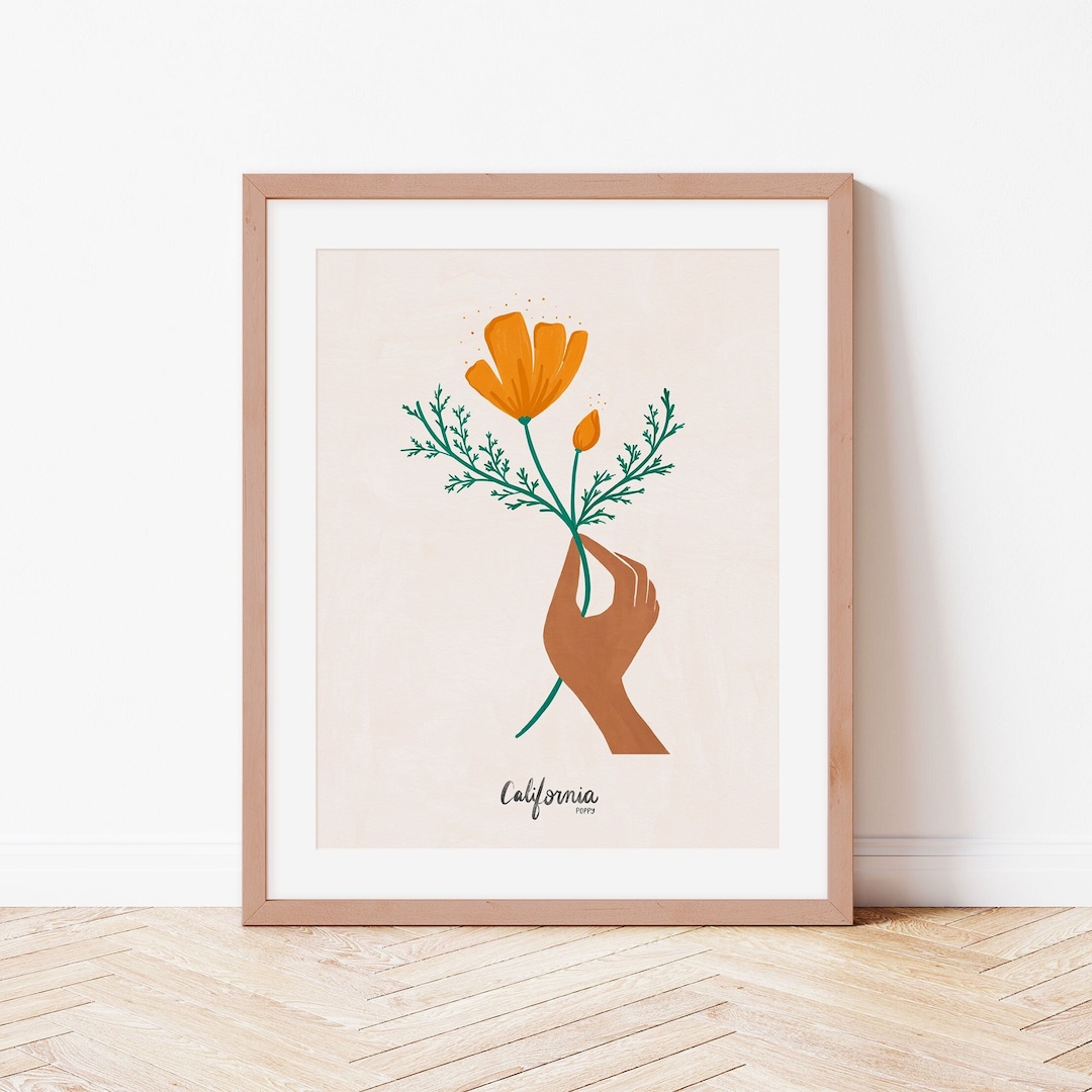 California Poppy | State Flower Art | State of California | California ...