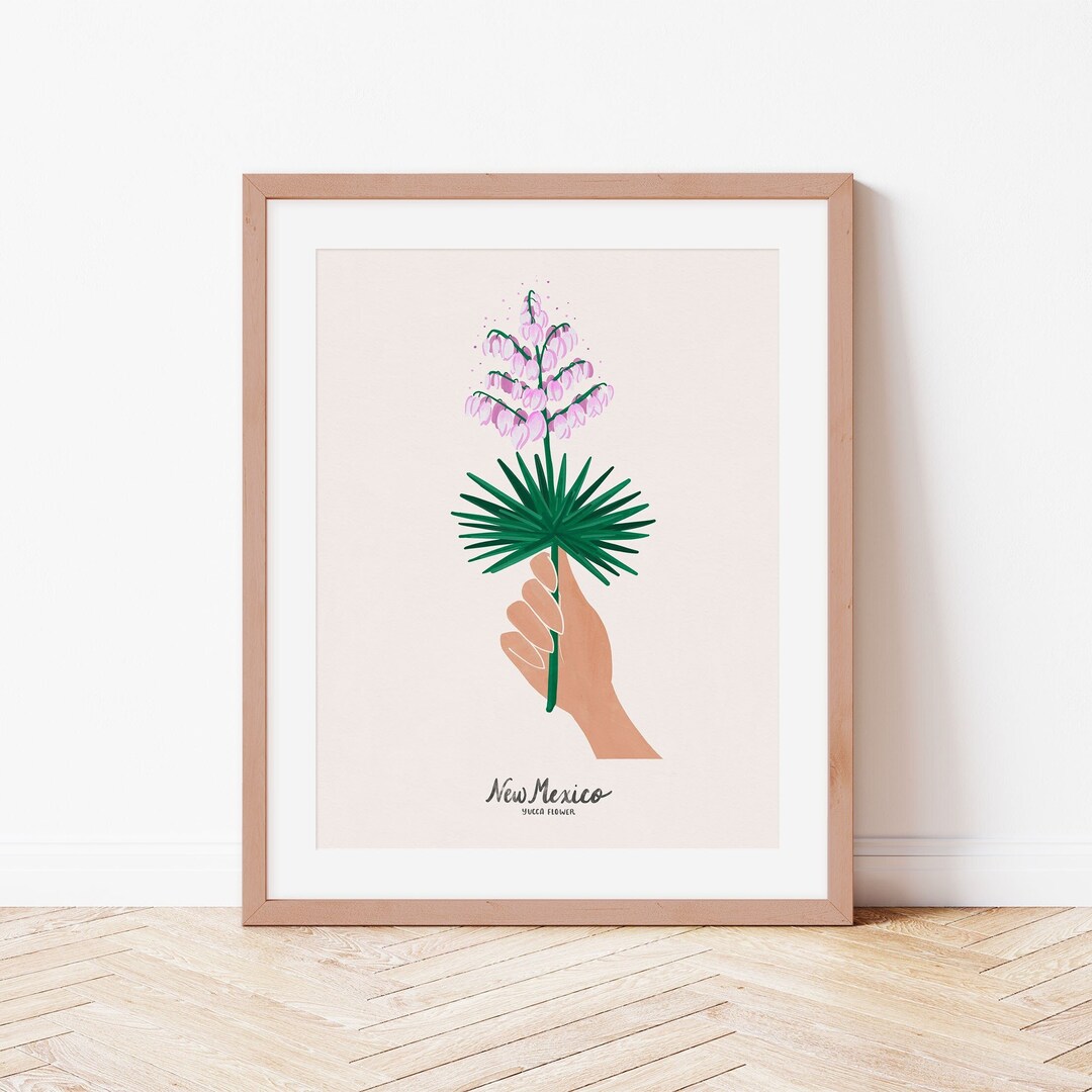 New Mexico Art | Yucca Plant | State Flowers | New Mexico Wall Art ...
