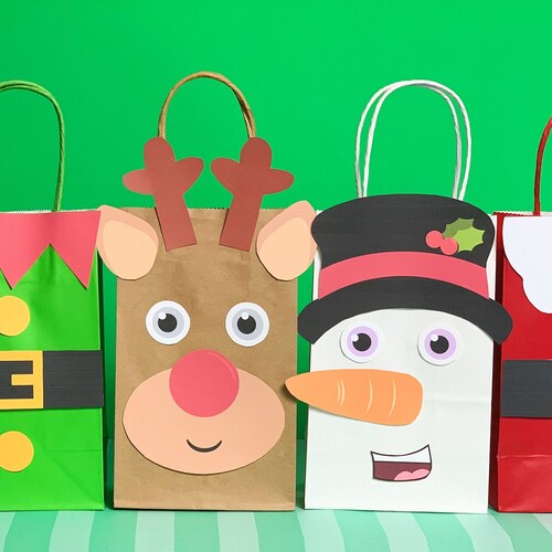 Santa Claus Christmas Bags Santa Claus Gift Bags Santa Claus - Etsy