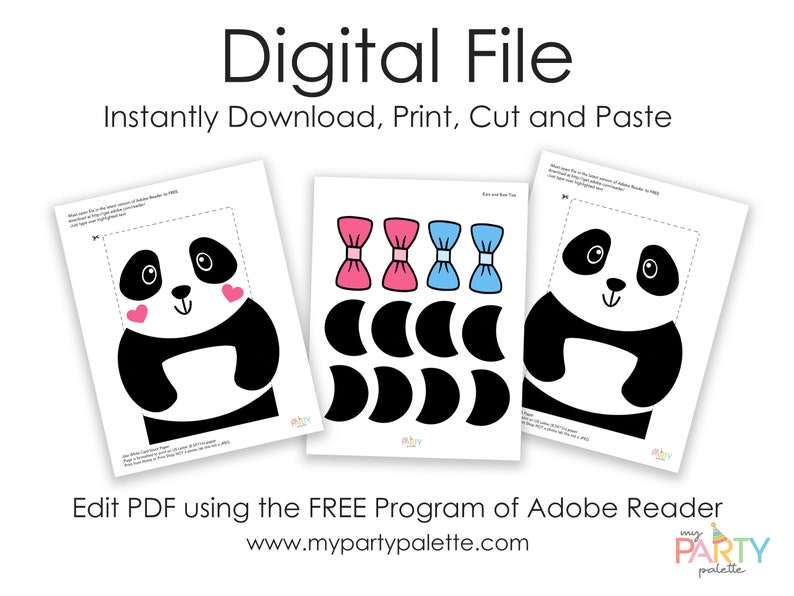 Panda Favor Bags - Candy Bag- Panda Birthday - Goody Bag - Favor Ideas ...