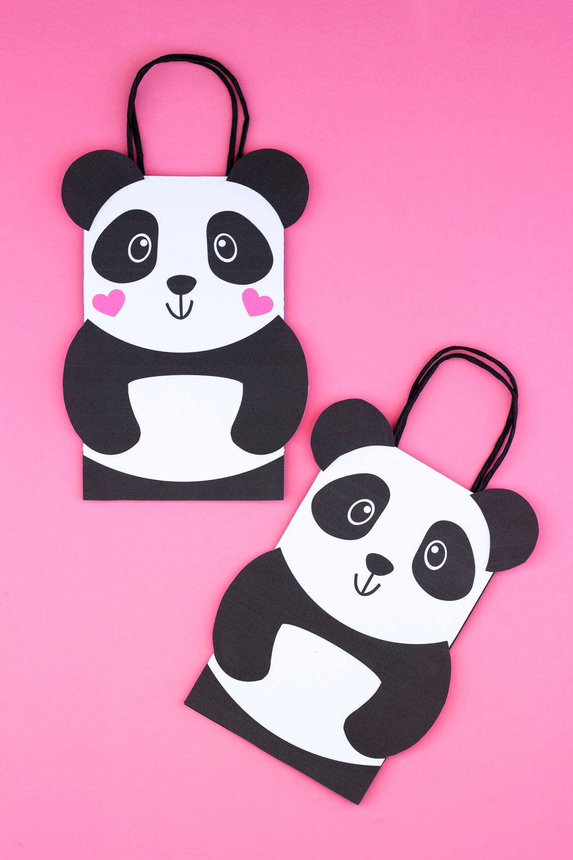 Panda Favor Bags Candy Bag Panda Birthday Goody Bag | Etsy