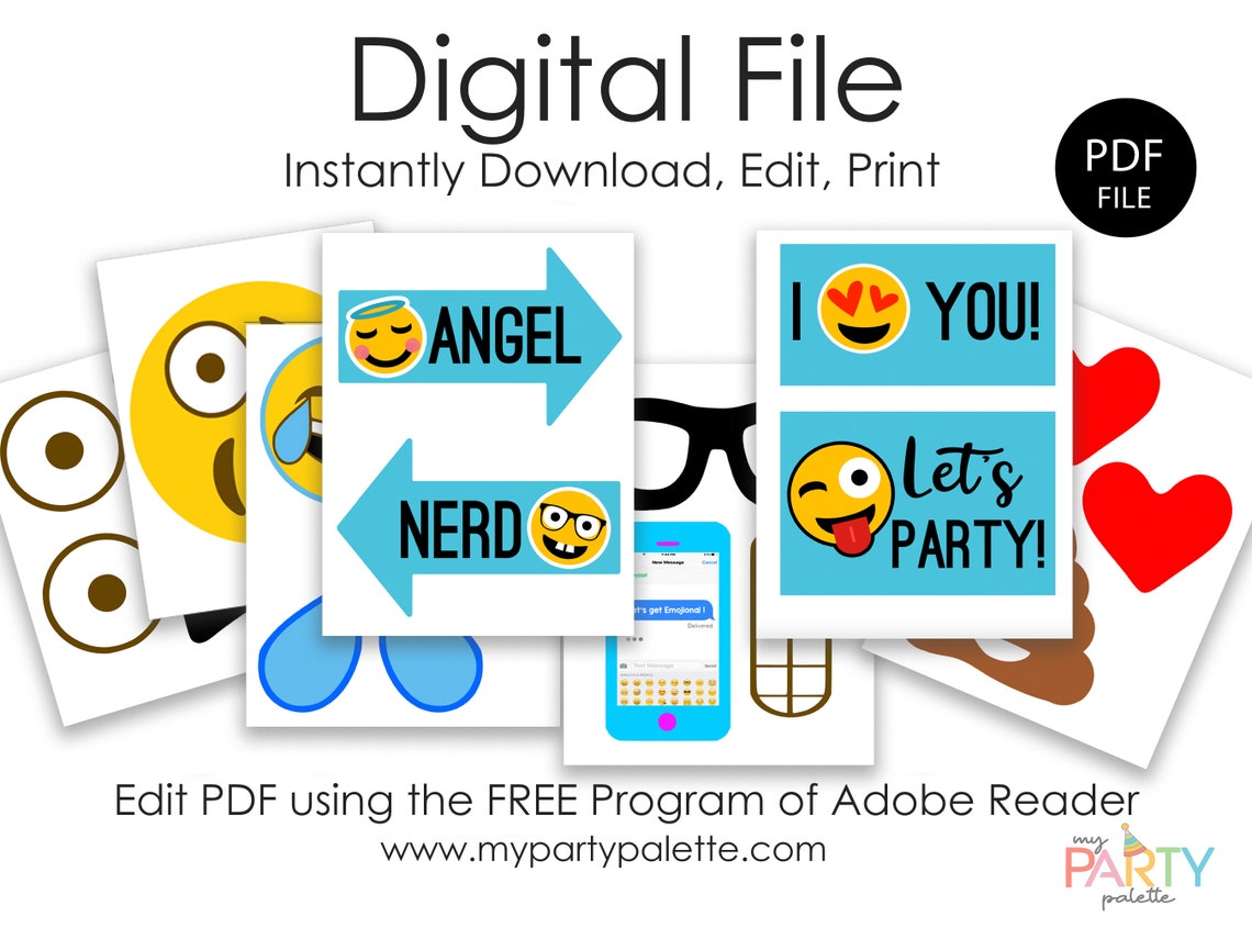 Emotional Photo Props Emoji Inspired LOL Teen Photo Props - Etsy