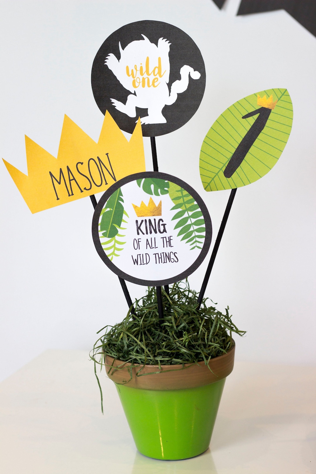 Wild One Centerpiece - Where the Wild Things Are Party Theme - Instant ...