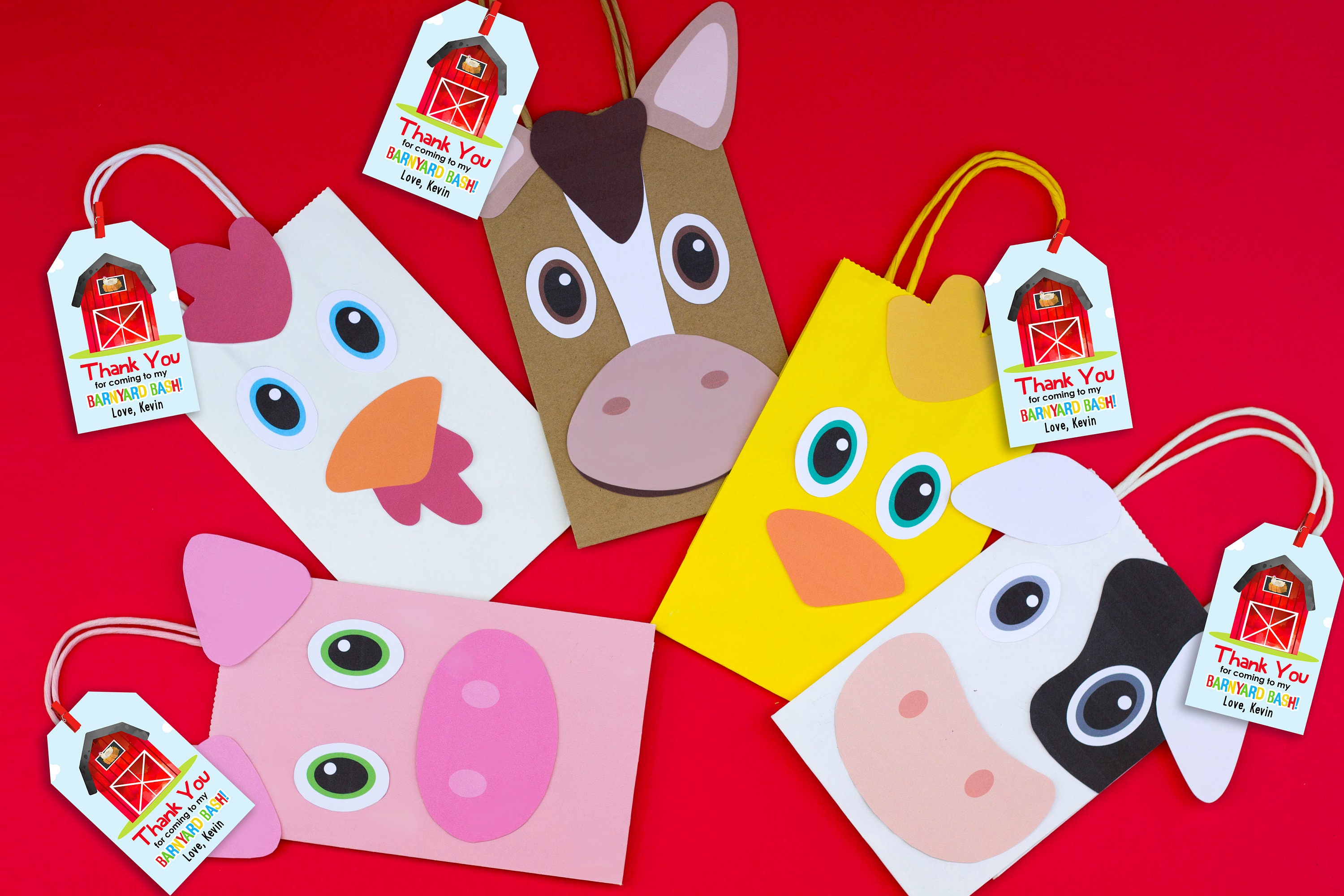 Farm Favor Bags Barnyard Goodie Bags Old Mcdonald Had a - Etsy