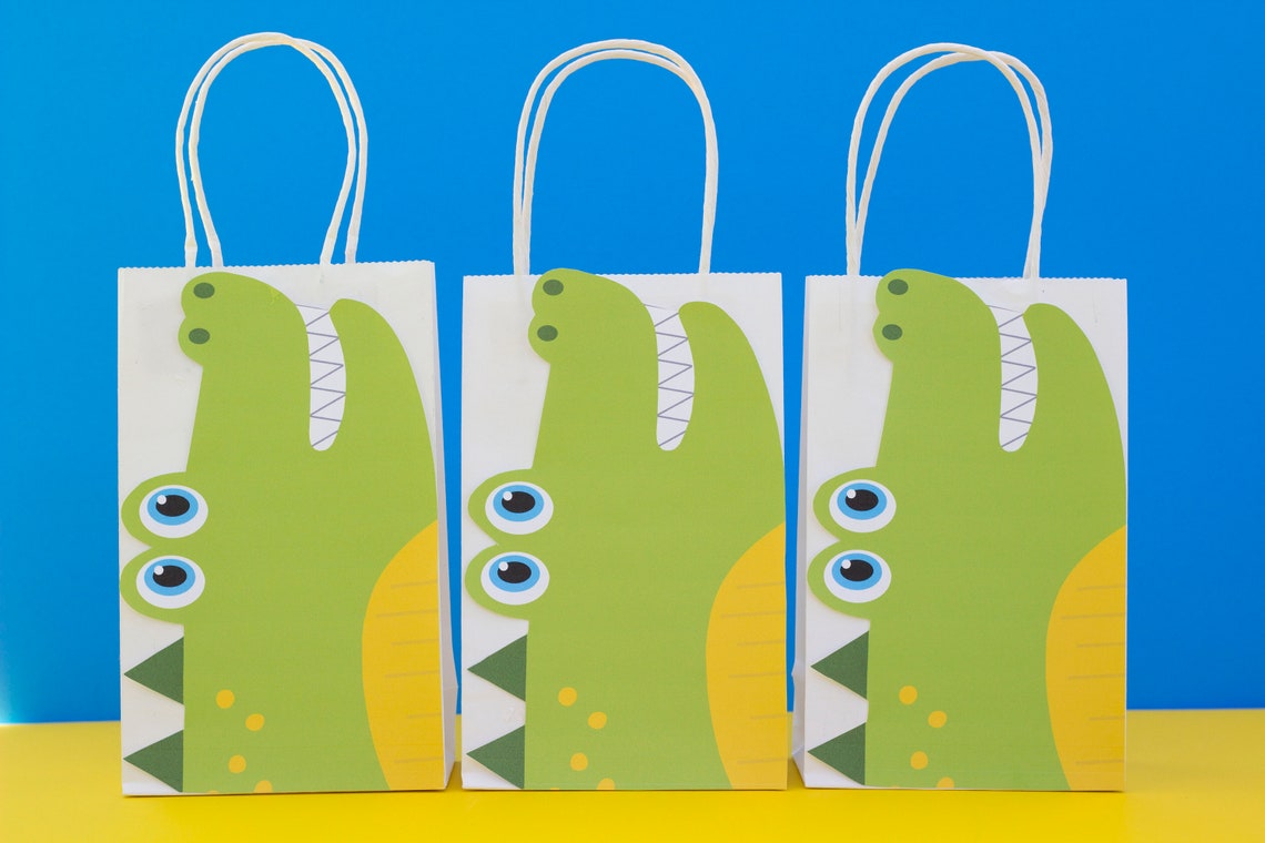Alligator Favor Bags Candy Bag Party Favors Alligator - Etsy