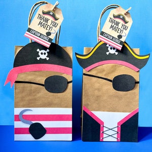 Pirate Favor Bags - Mermaid and Pirate Party - Twin Party Ideas - Under ...