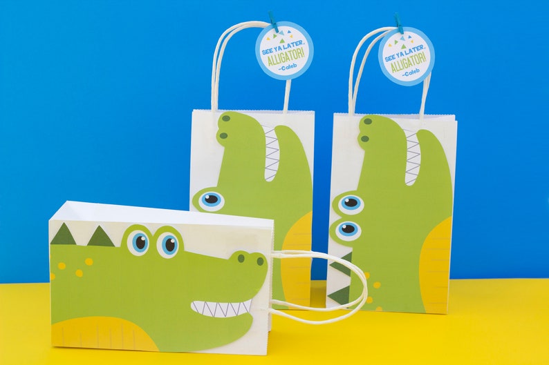 Alligator Favor Bags Candy Bag Party Favors Alligator - Etsy