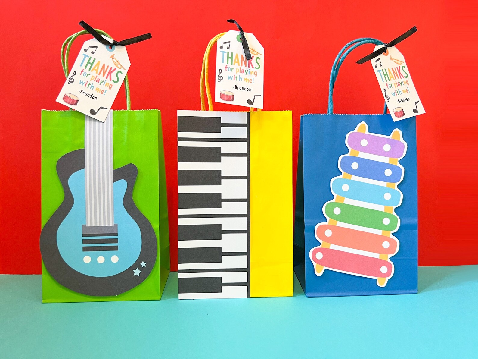 Instrument Favor Bags - Music Candy Bag - Party Favors - Electric ...