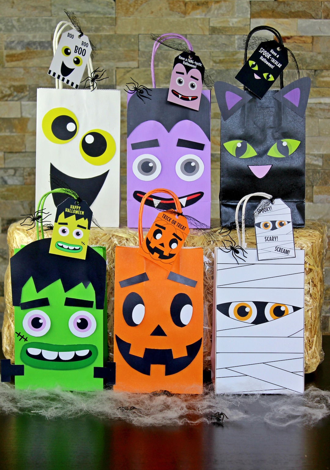 Halloween Favor Bags - Candy Bags - Halloween Party - Pumpkins - Treat ...