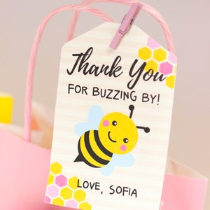 Bumble Bee Favor Bags - Cute as a Bee - Bumble Bee Treats - Pink and ...