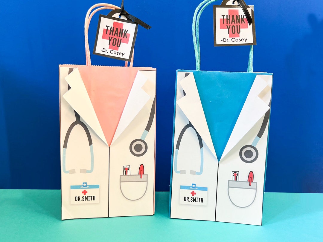 Doctor Favor Bags - Candy Bag - Party Favors - Nurse - Doctor Coat ...