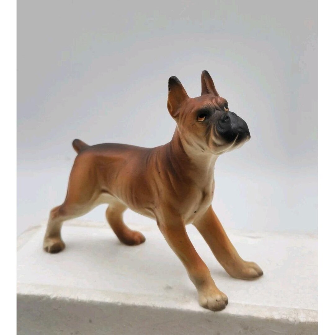 Vintage Ceramic Boxer Puppy Dog Figurine Japan MCM - Etsy