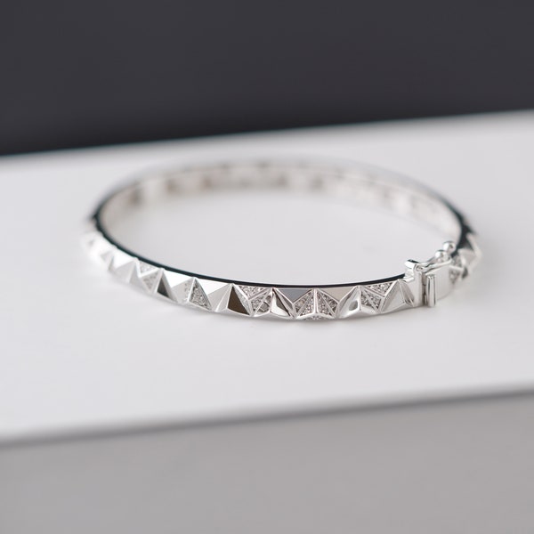Pyramid Bangle - Etsy
