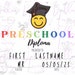 Emoji Preschool Graduation Diploma / Simple Dimploma / Digital Download ...