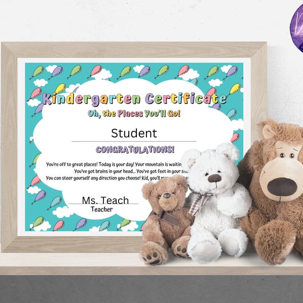 Dr Seuss Graduation Certificate - Etsy