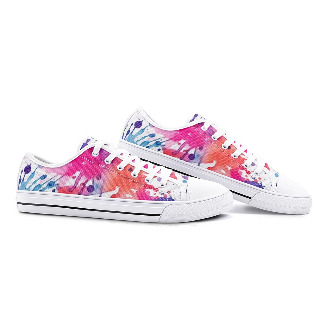 Color Splash - Unisex Low Top Canvas Shoes - Canvas Sneakers - Vans ...