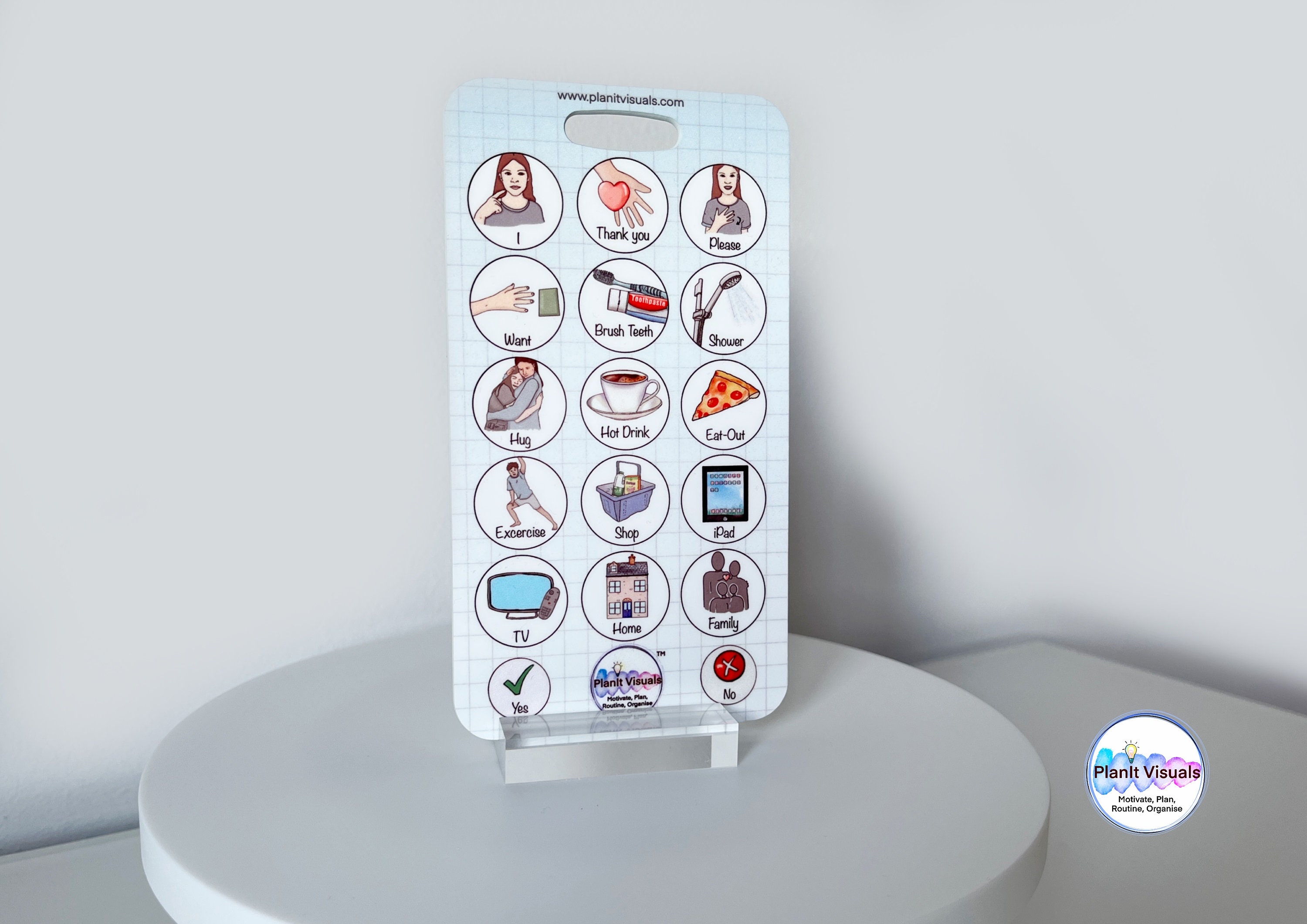 Adult Communication Card AAC Board Non Verbal ASD Visual Aid Dementia ...