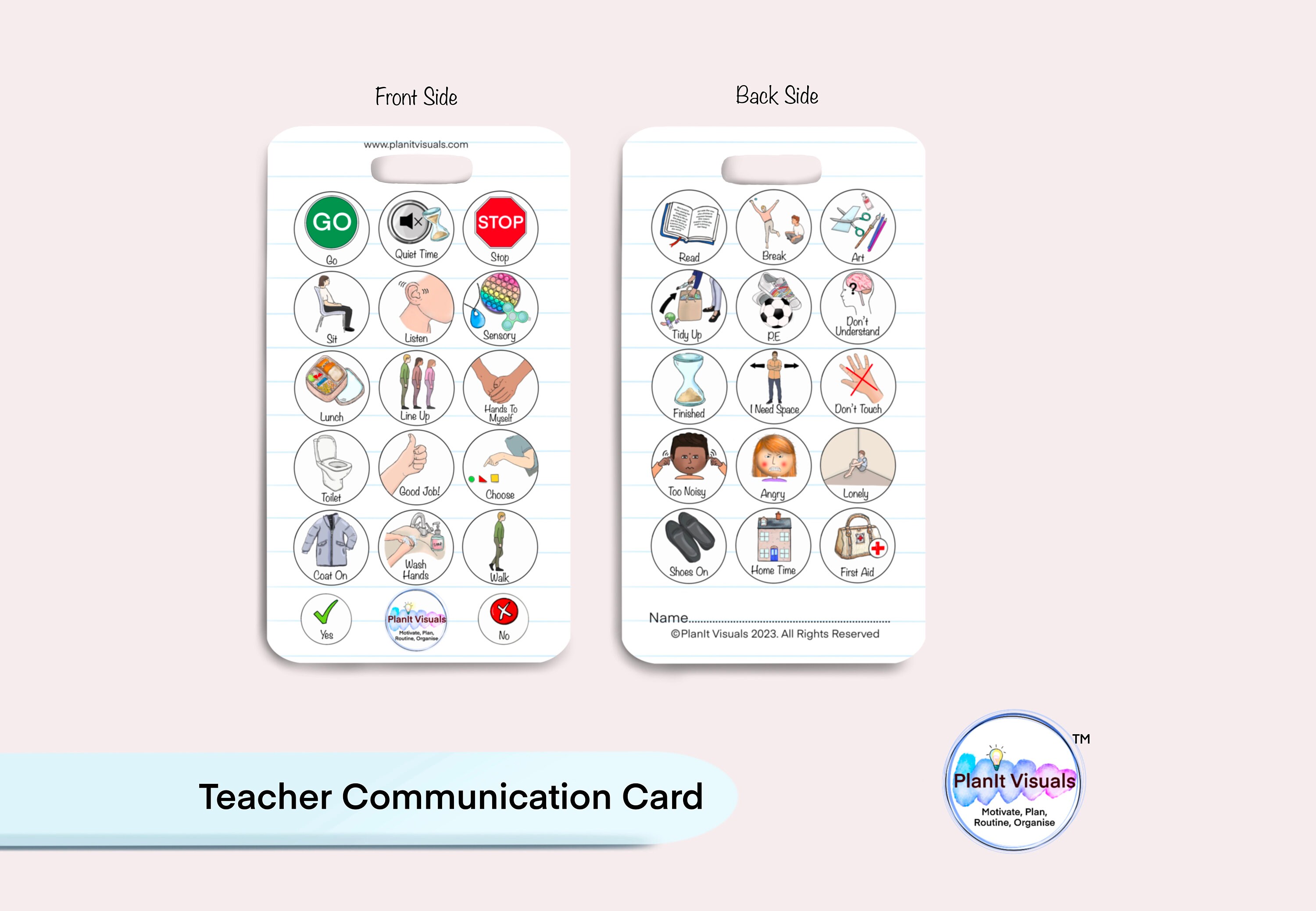 SEND Teacher Communication Card AAC Core Board Primary School Teacher ...