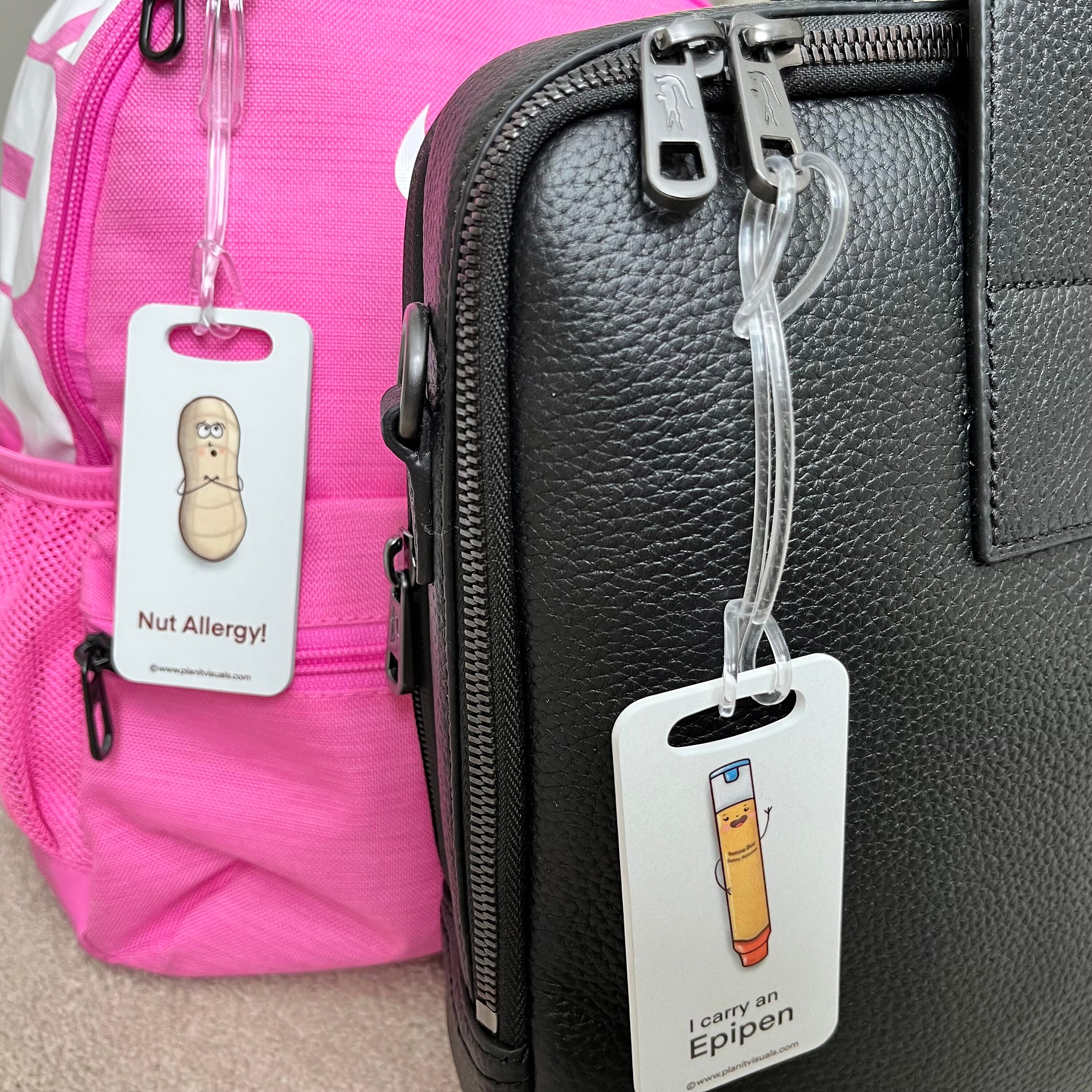 I Carry an Epipen Bag Tag - Epipen Keyring - Epipen Lunch Bag Label ...