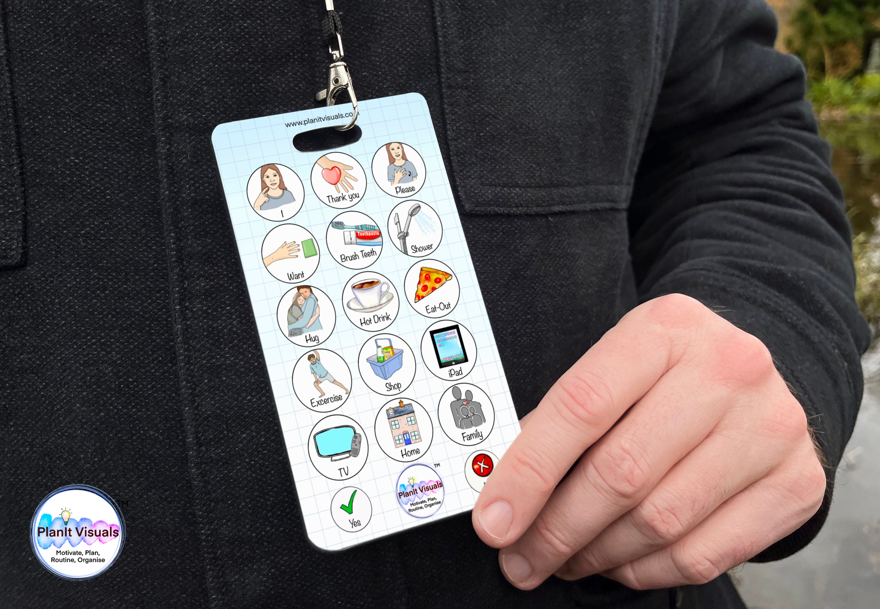 Adult Communication Card AAC Board Non Verbal ASD Visual Aid Dementia ...