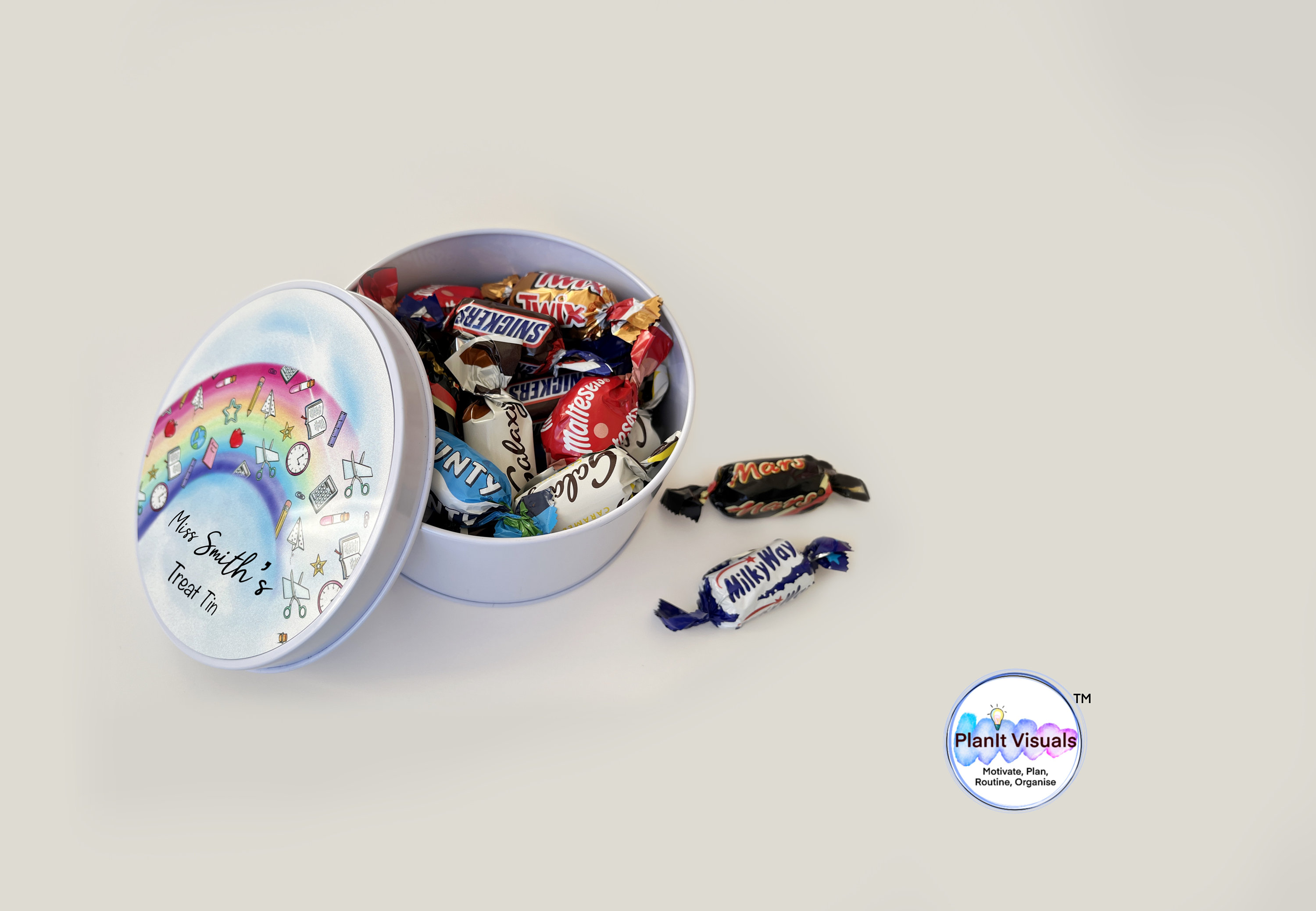 Personalised Sweet Tin Treat Tin Teacher Gift Gift for Her Stationary ...