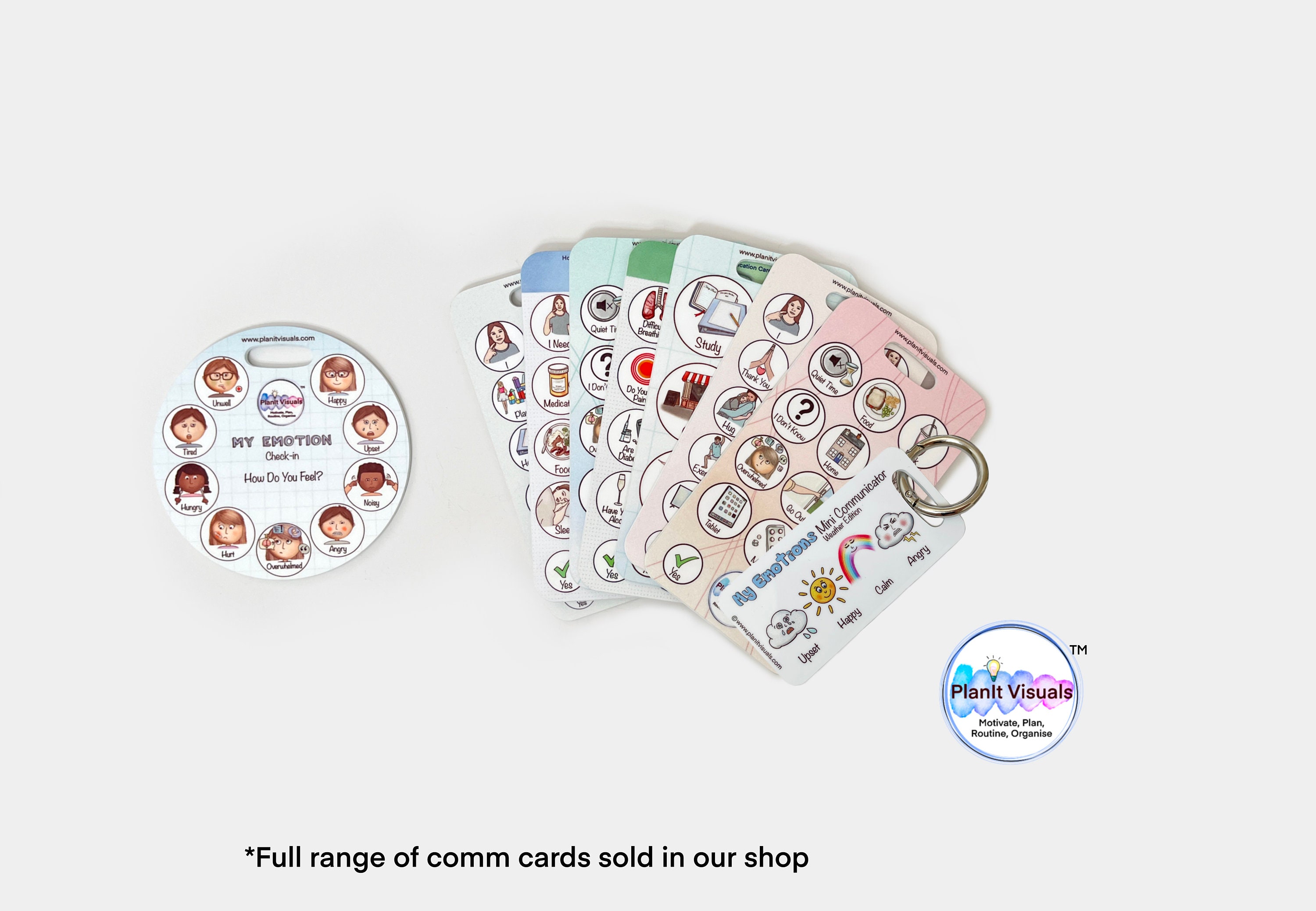 Adult Communication Card AAC Board Non Verbal ASD Visual Aid Dementia ...