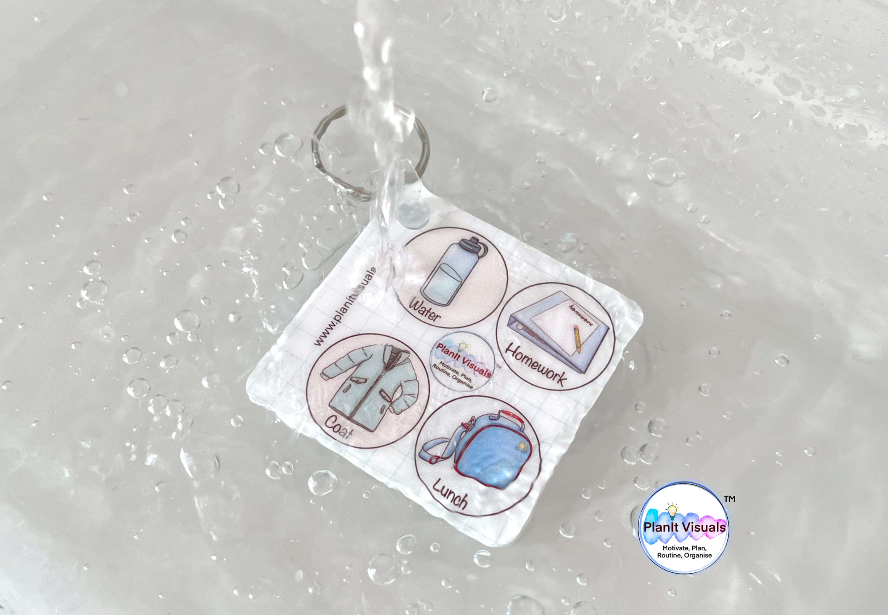 School Bag Reminder Tag School Reminders Keyring Daily - Etsy