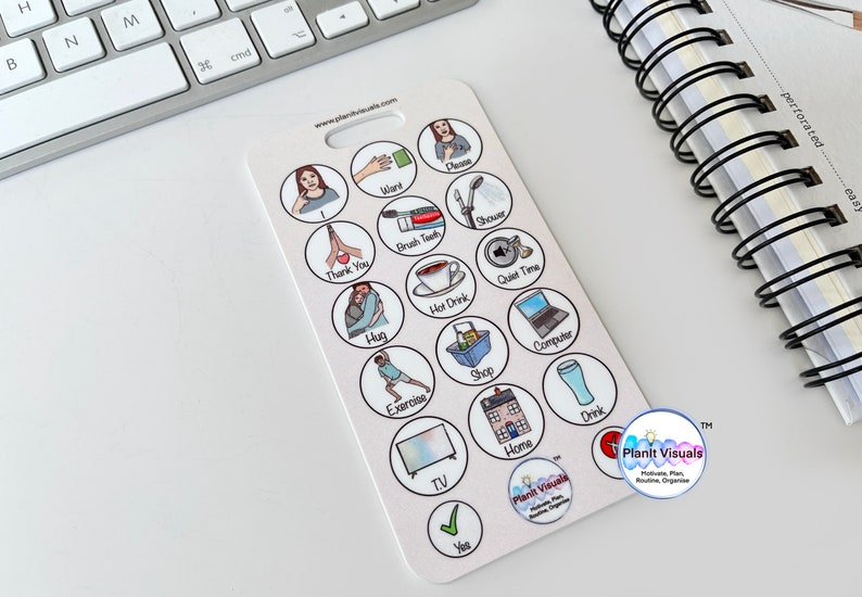 Adult Communication Card AAC Board Non Verbal ASD Visual Aid Dementia ...