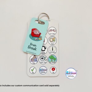 Brain Break Card - Visual Break Prompt - Durable Plastic Communication ...