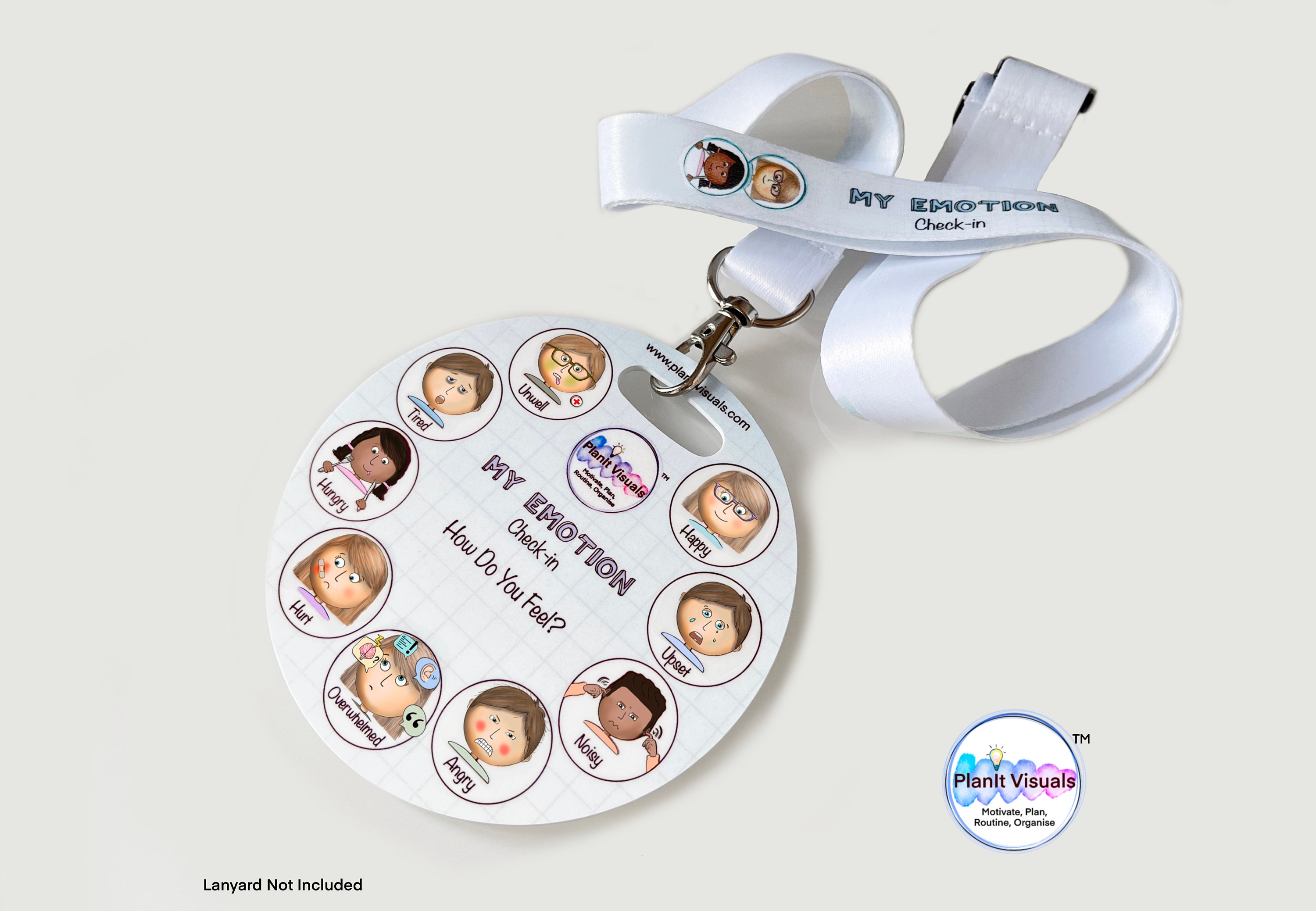 Emotions Wheel for Children Emotional Regulation Card Kids Feelings ...