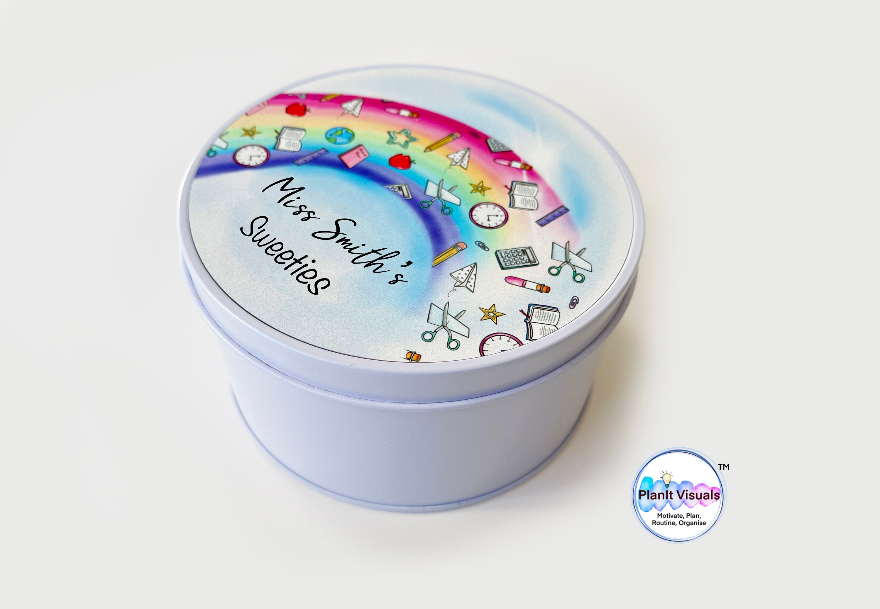 Personalised Sweet Tin Treat Tin Teacher Gift Gift for Her Stationary ...