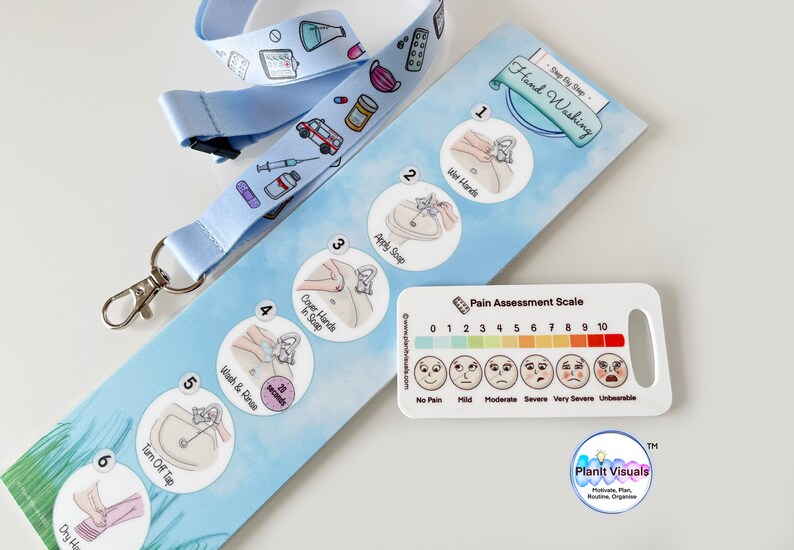 Pain Assessment Tool Pain Scale Pain Rating Badge Medical Card Pain Communication Chart Pain ...