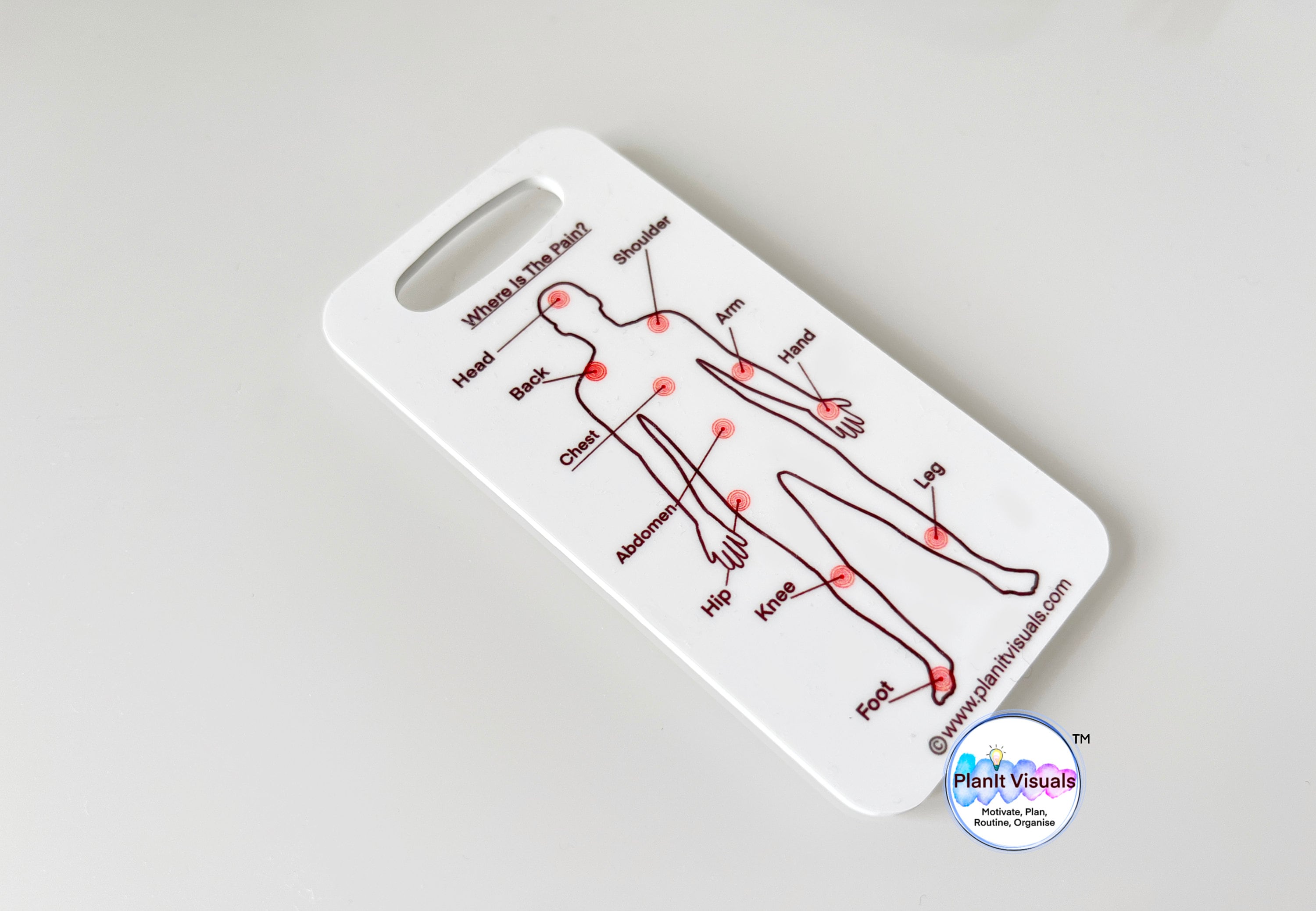 Pain Assessment Tool Pain Scale Pain Rating Badge Medical Card Pain ...