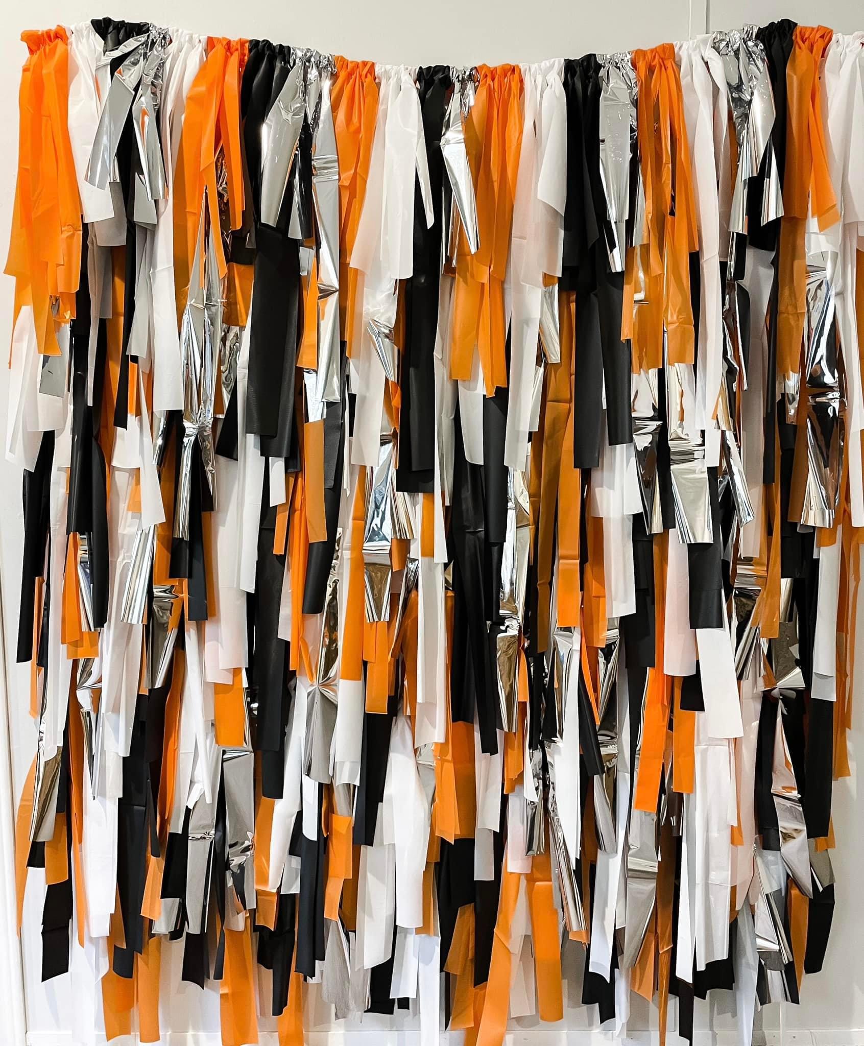 School Spirit Backdrop Classroom Decorations Orange and Black ...