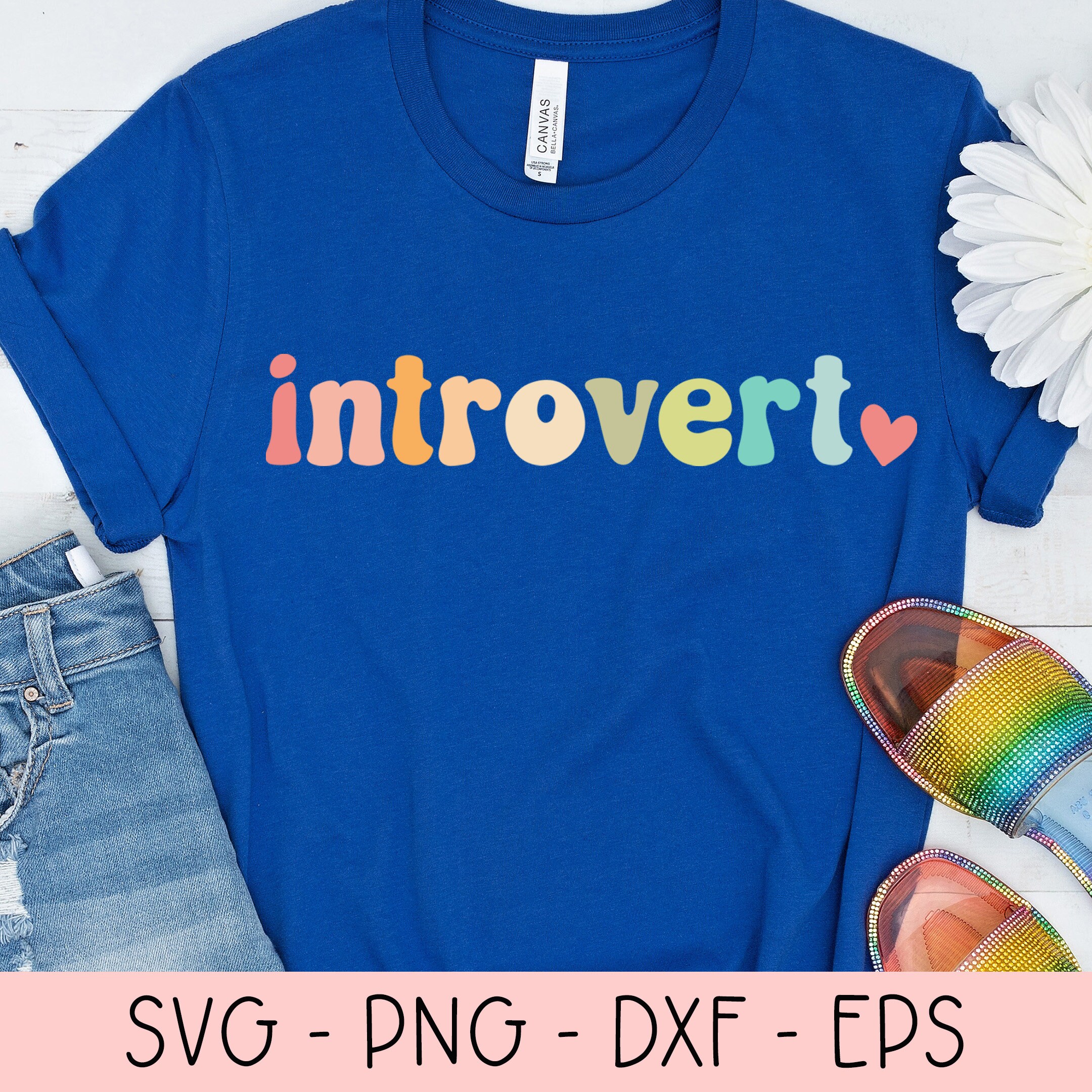 Introvert SVG PNG Hippie Svg Lazy Weekend Svg Momlife Svg | Etsy