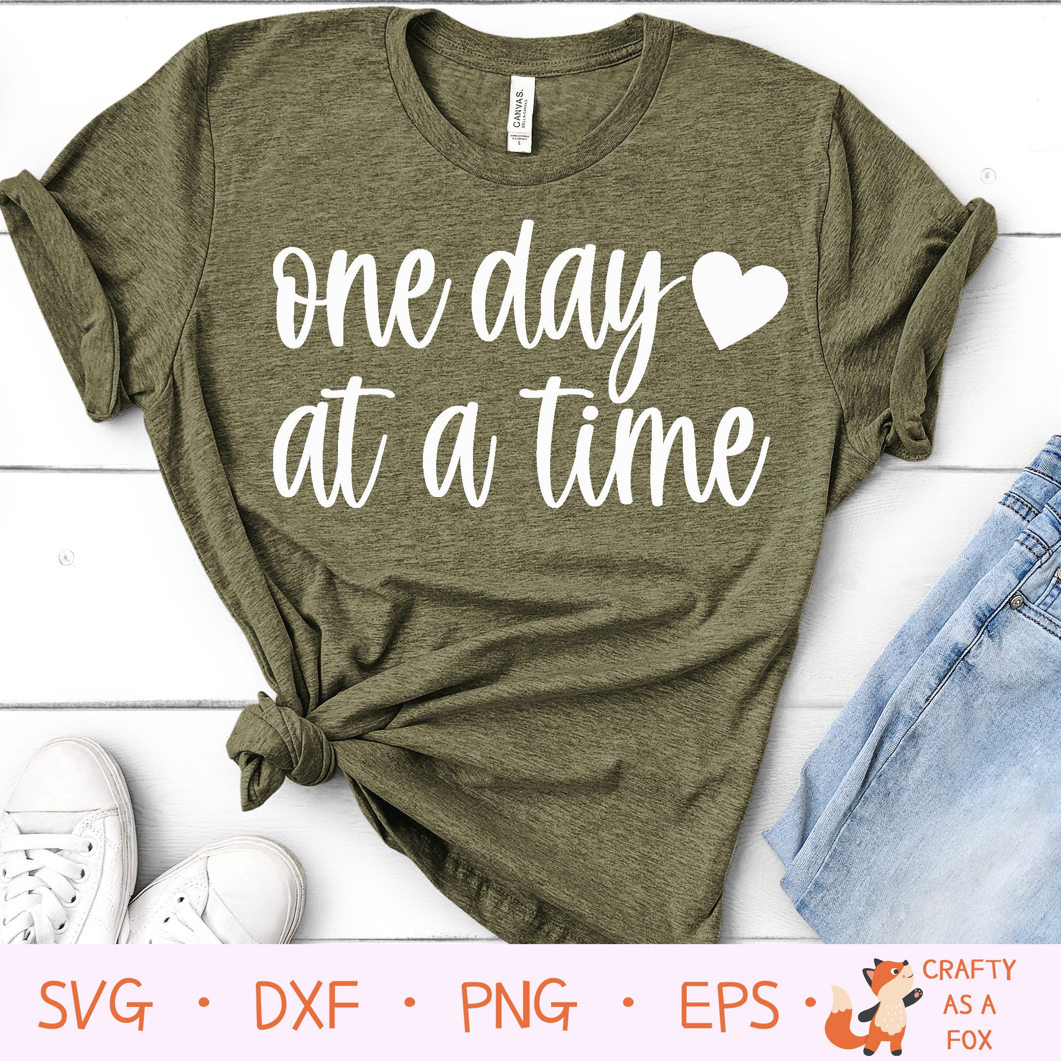 One Day at A Time SVG Inspirational Quotes Motivational - Etsy