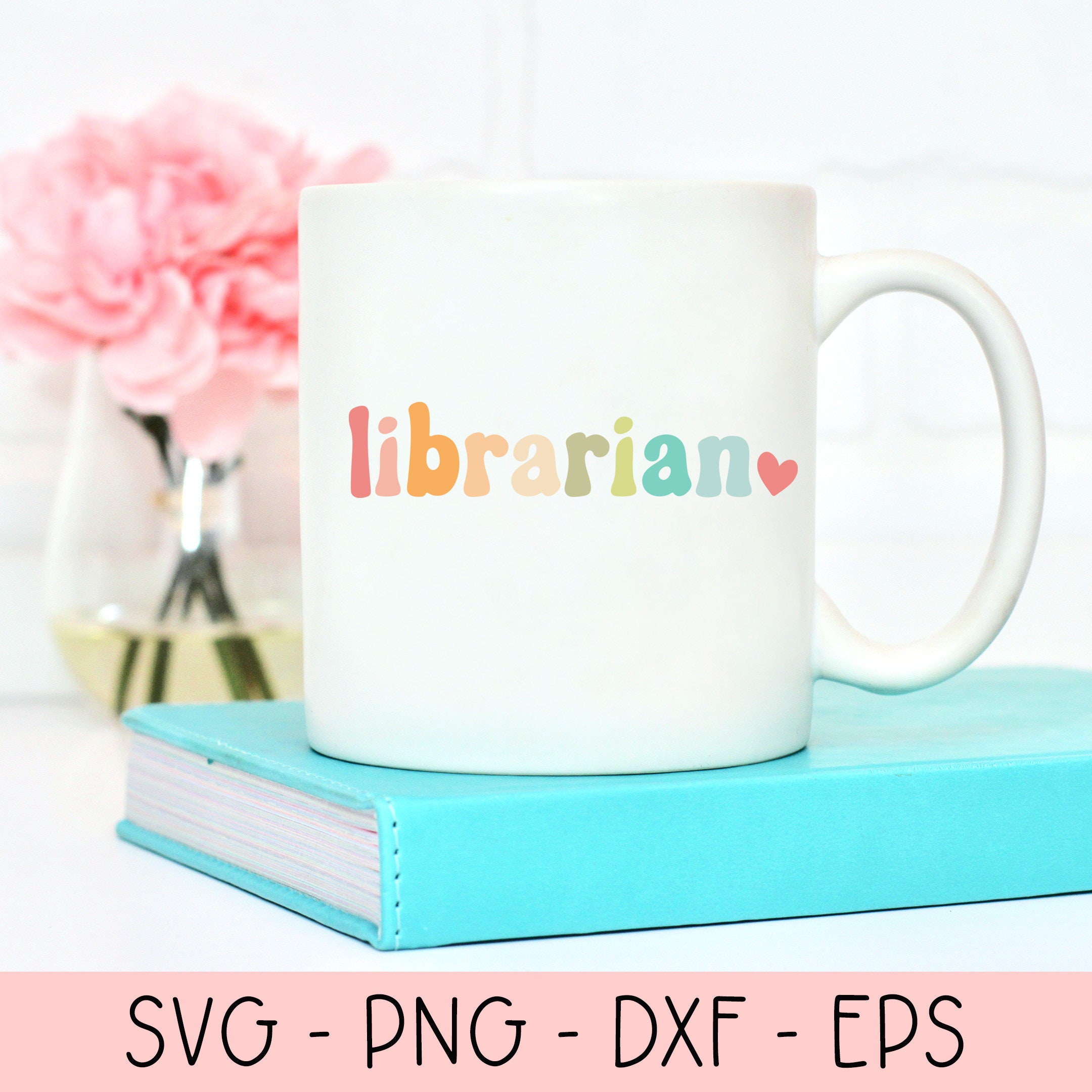 Librarian SVG PNG Librarian Png Librarian SVG Stacked - Etsy