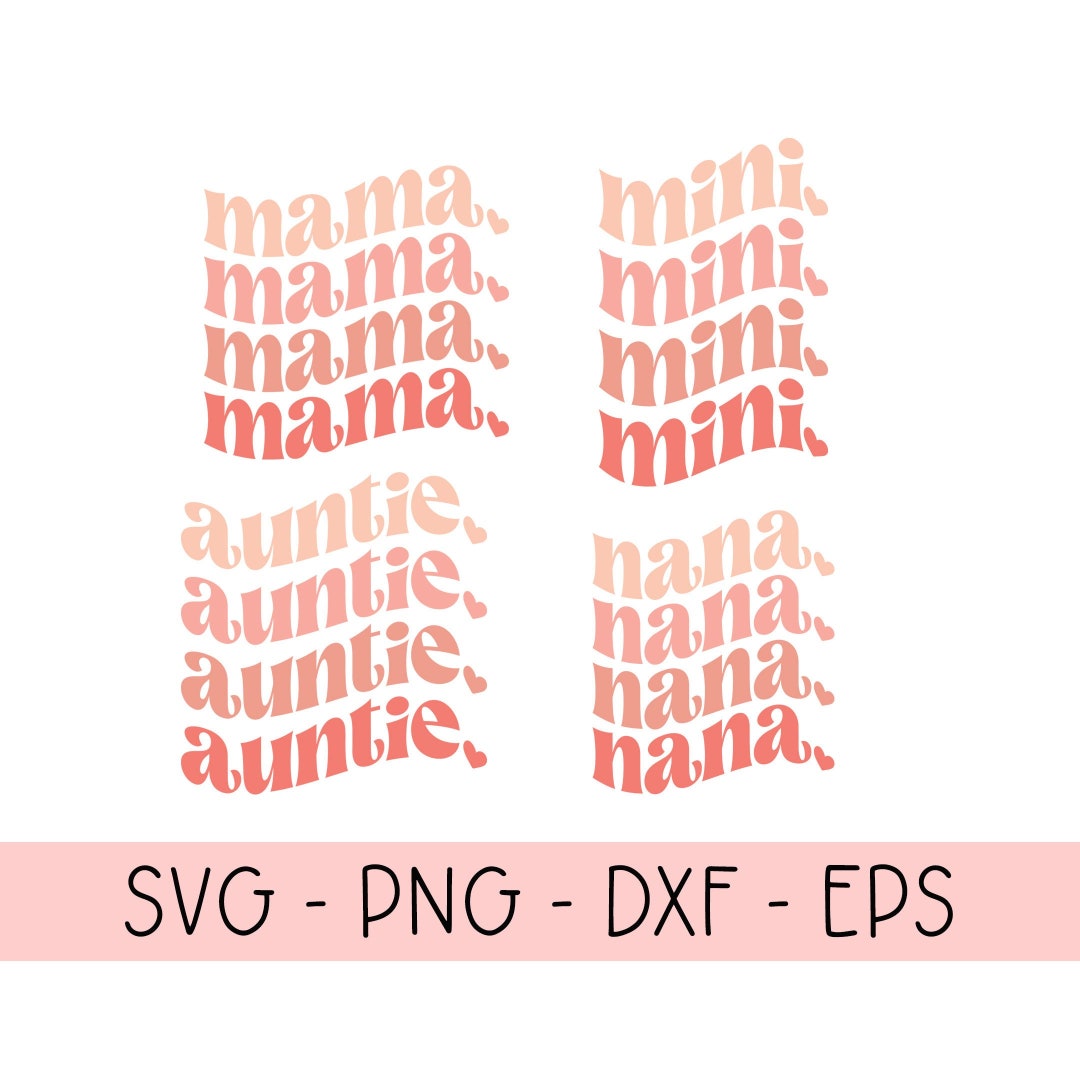 Mama and Mini SVG PNG Mama Svg Mommy Me Png Mommy and Me - Etsy