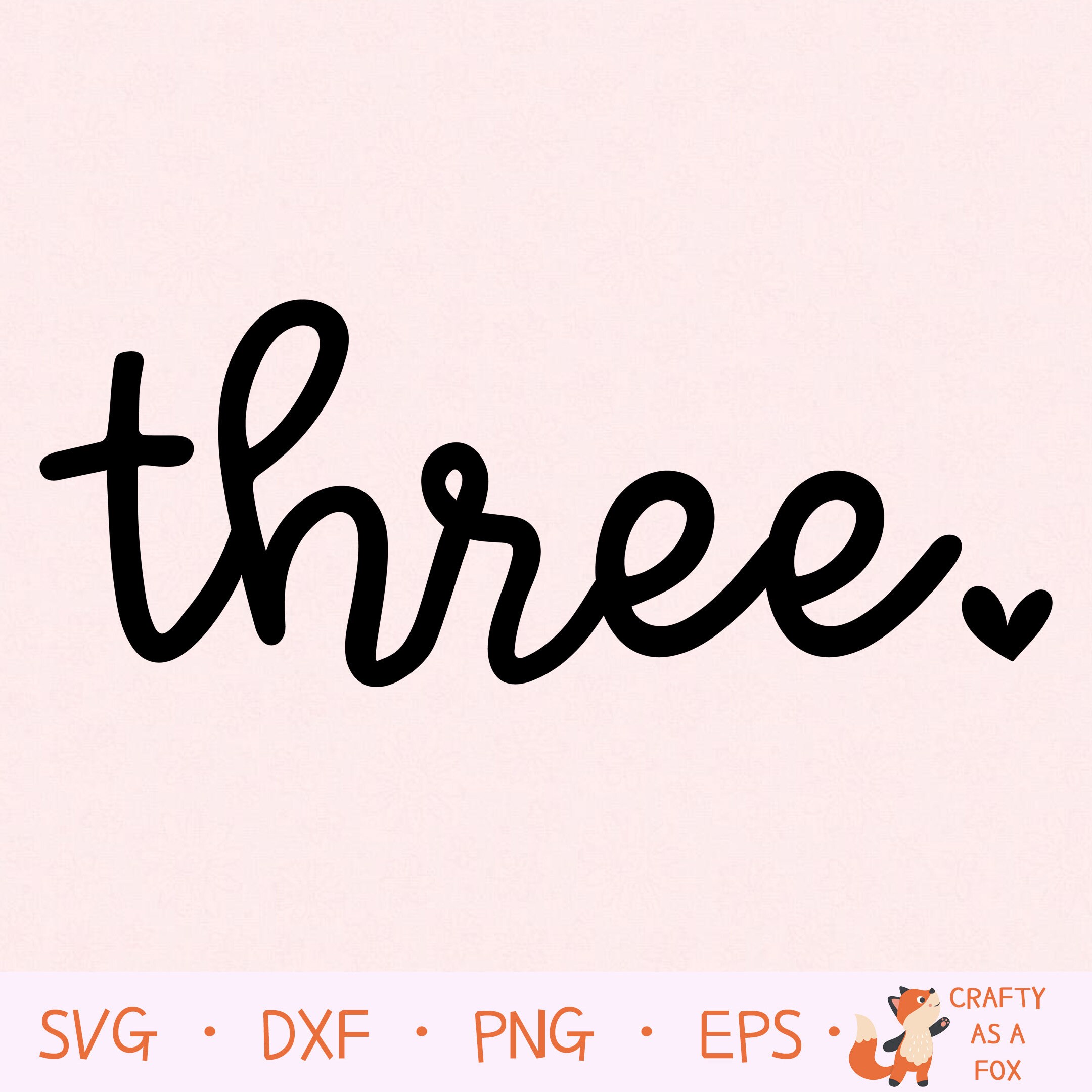 Three SVG Three Birthday Svg 3rd Birthday Png Third - Etsy