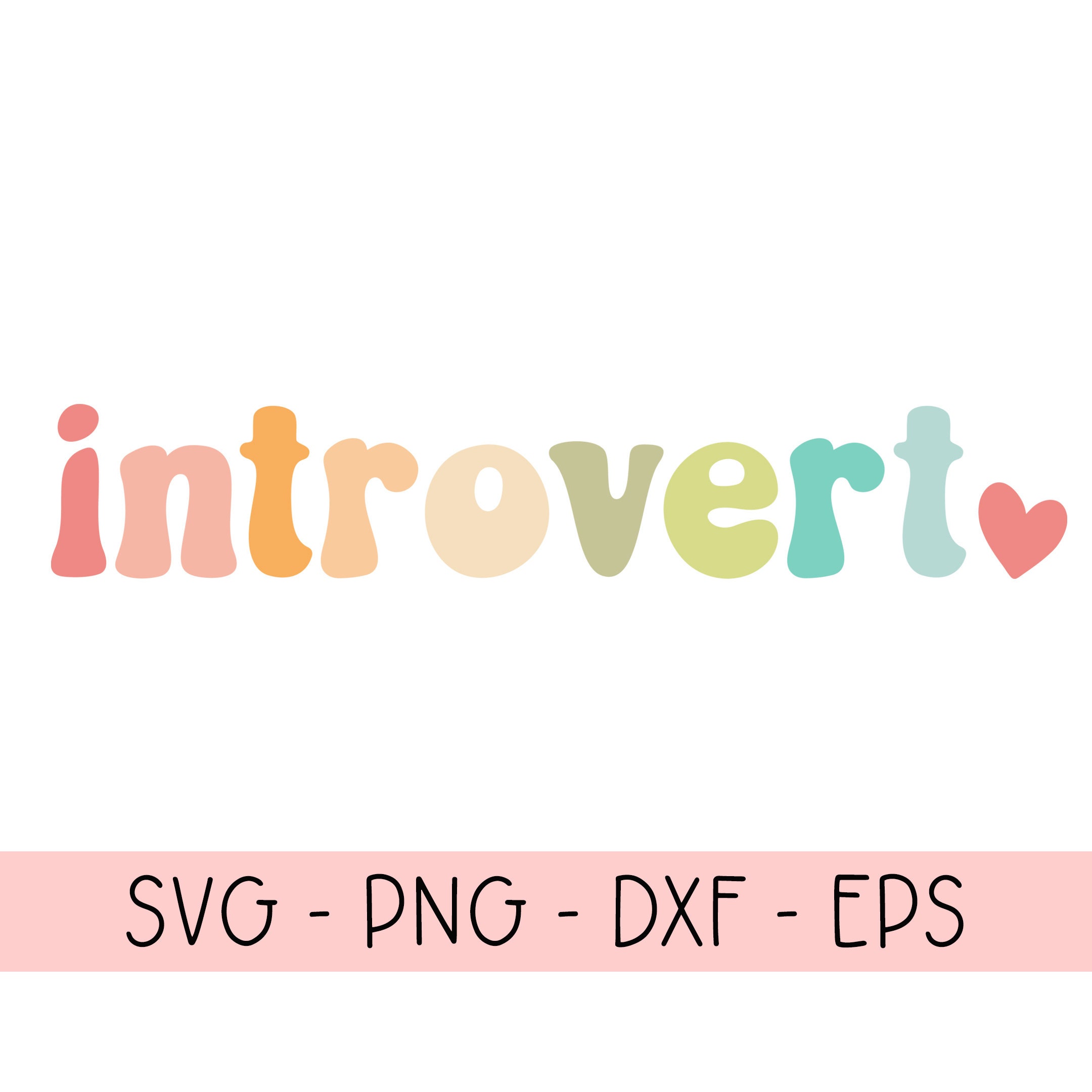Introvert SVG PNG Hippie Svg Lazy Weekend Svg Momlife Svg | Etsy