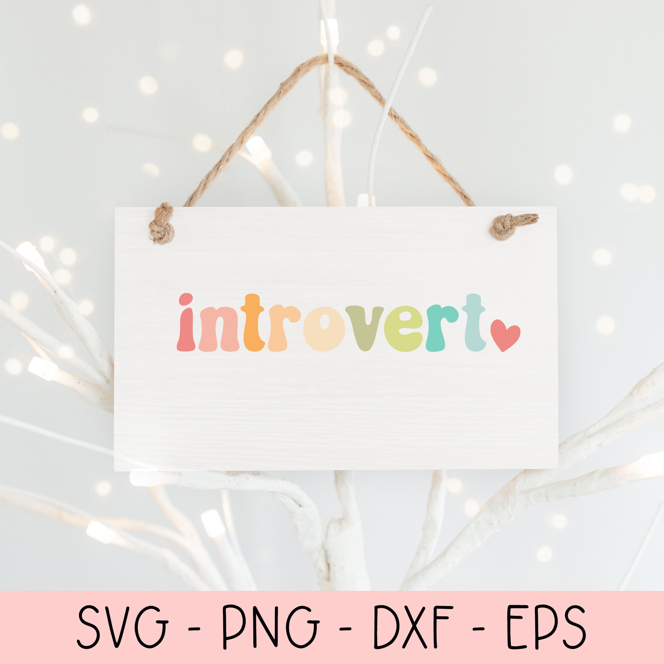 Introvert SVG PNG Hippie Svg Lazy Weekend Svg Momlife Svg | Etsy