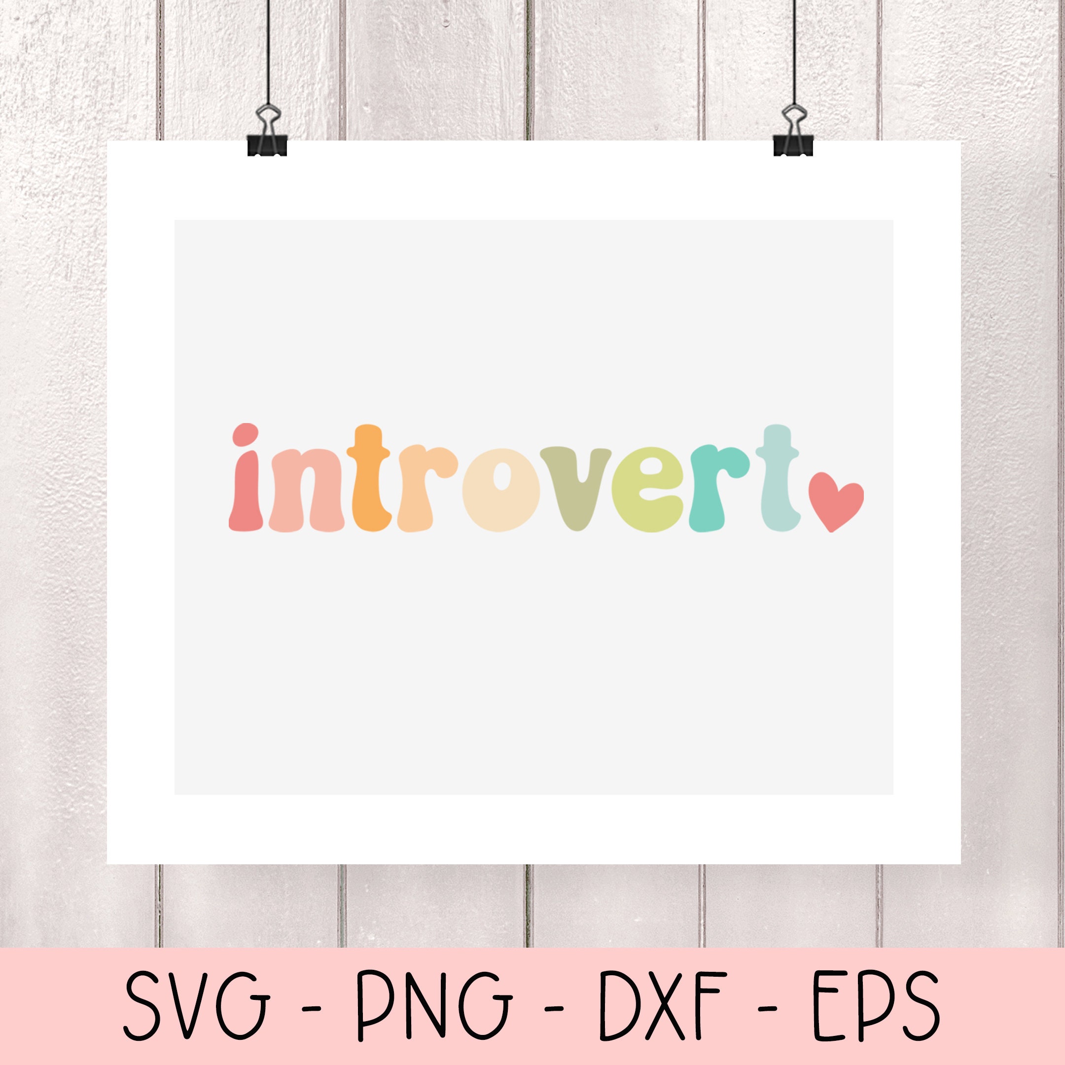 Introvert SVG PNG Hippie Svg Lazy Weekend Svg Momlife Svg | Etsy