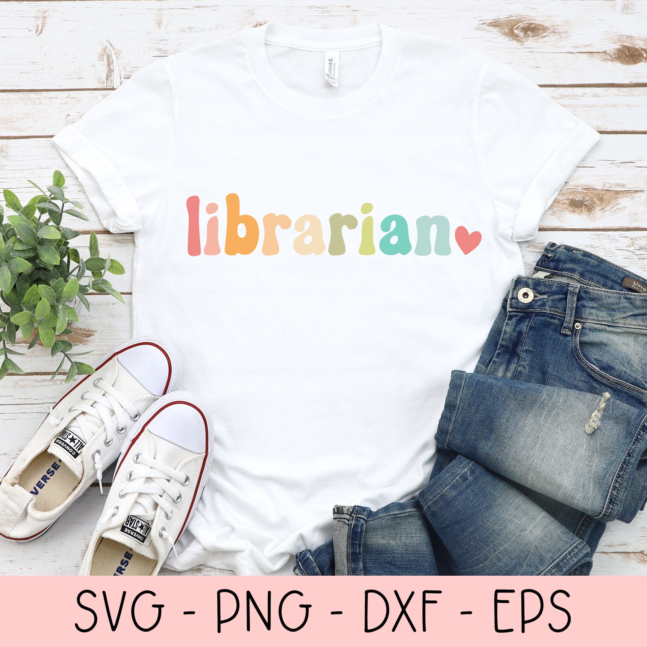Librarian SVG PNG Librarian Png Librarian SVG Stacked - Etsy