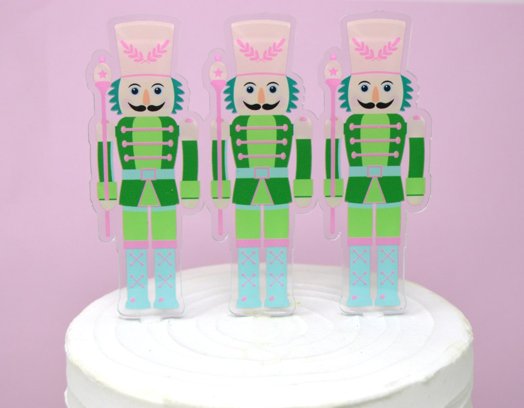 Nutcracker Cake Topper Christmas Cake Topper Holiday Pie - Etsy